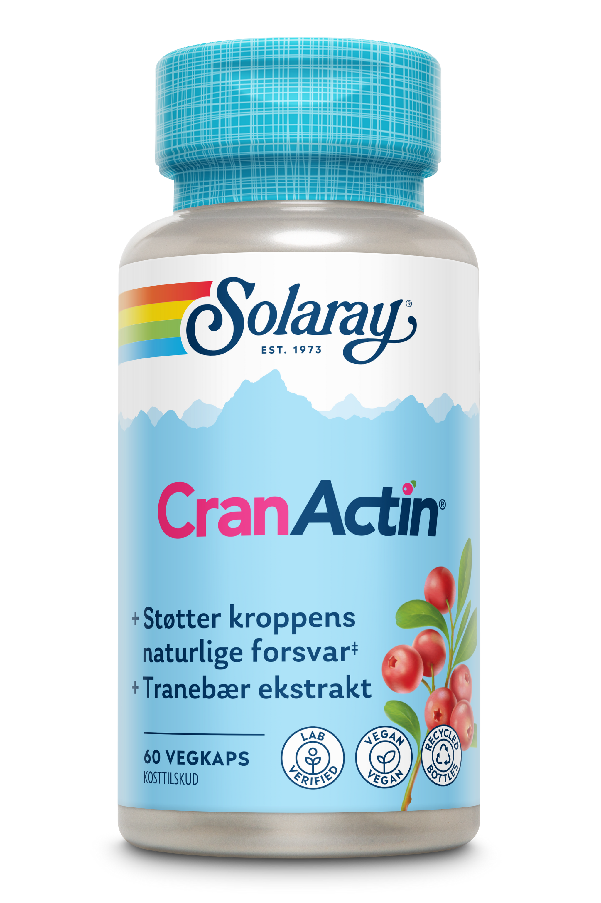 CranActin, Tranebærekstrakt, 60 kap., Solaray